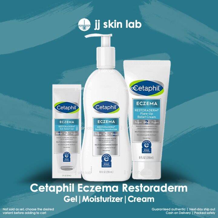 Cetaphil Eczema Restoraderm Itch Relief Gel | Flare-Up Relief Cream ...
