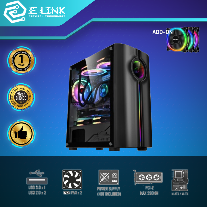 (NEW GAMING DIY CASING ) GAMING CASING PC INFINITY PLAYER 01 WITH RGB ...