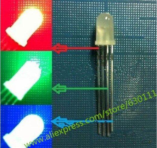 5mm Rgb Led Common Cathode/ Cathode Tri-color Emitting Diodes F5 Rgb ...
