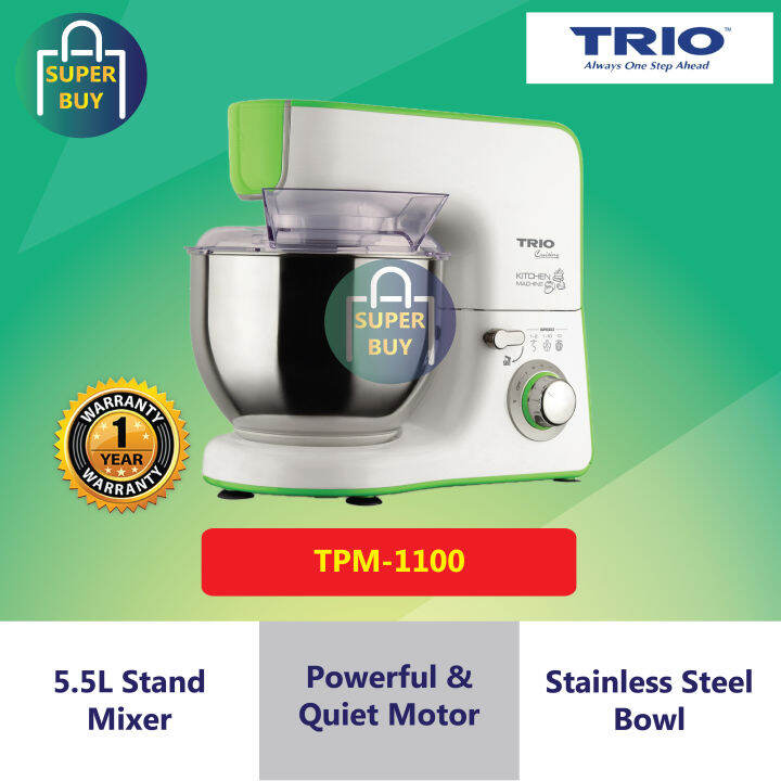 Trio 5.5L 1000W Power Stand Mixer TPM-1100 TPM1100 | Lazada