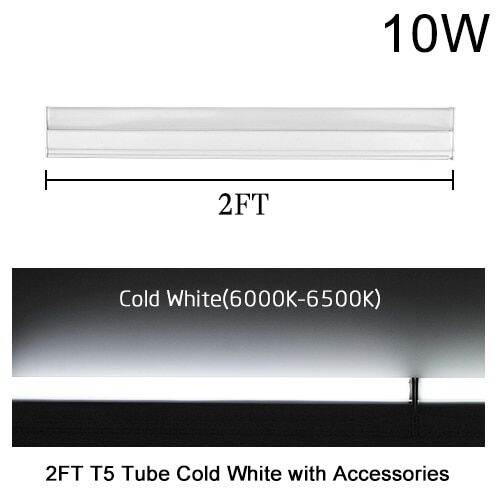 Led T5 Integrated Tube Fluorescent T8 Light 300mm 600mm 1ft 2ft Wall Lamp Lampada 6w 10w Ampoule ...