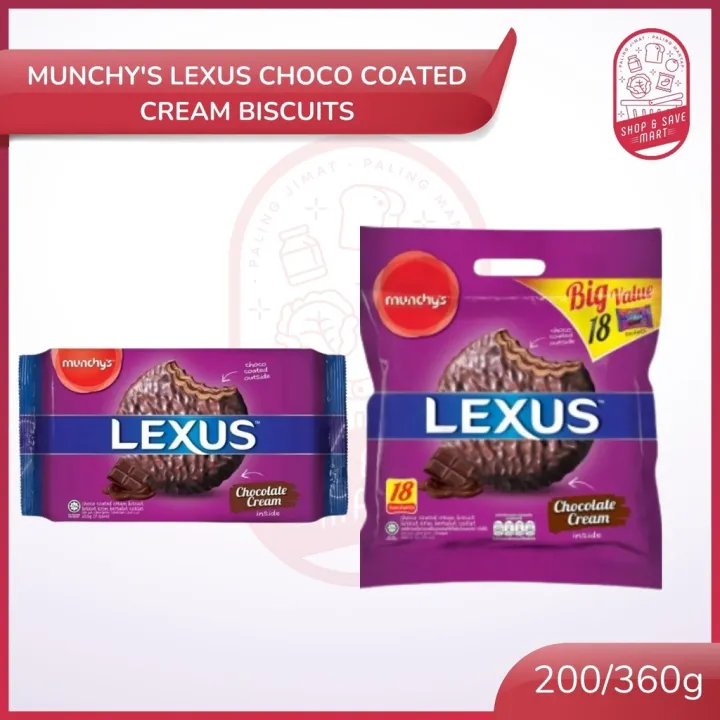 Munchy's Lexus Choco Coated Cream Biscuits (Size: 200g / 360g) | Lazada