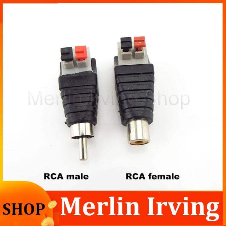 Merlin Irving Shop DC Plug A/V Cable to Audio RCA Male Female M/F ...