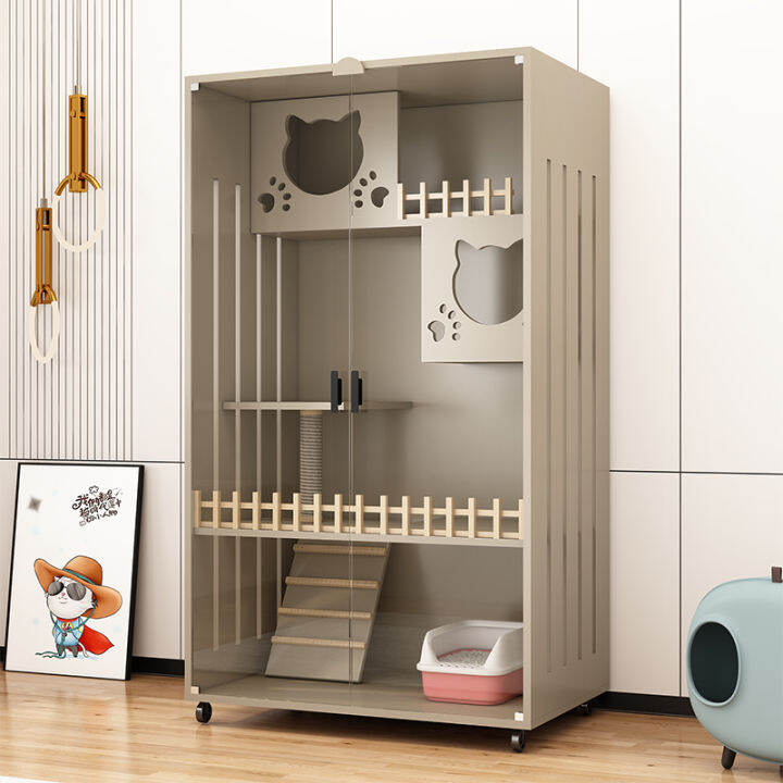 Cat Cage Villa Super Free Space Home Cat Cage Indoor Two Story Luxury