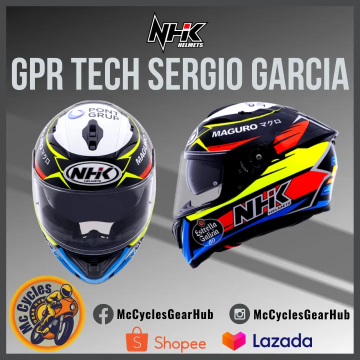 NHK GPR TECH SERGIO GARCIA FULL FACE HELMET | Lazada PH
