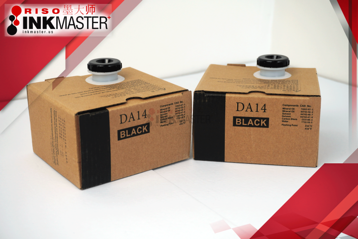 DA14 Ink, Two (2) Cartridges DA-14 compatible with Duplo DPA-120 and DPA-100 Machines Riso ...