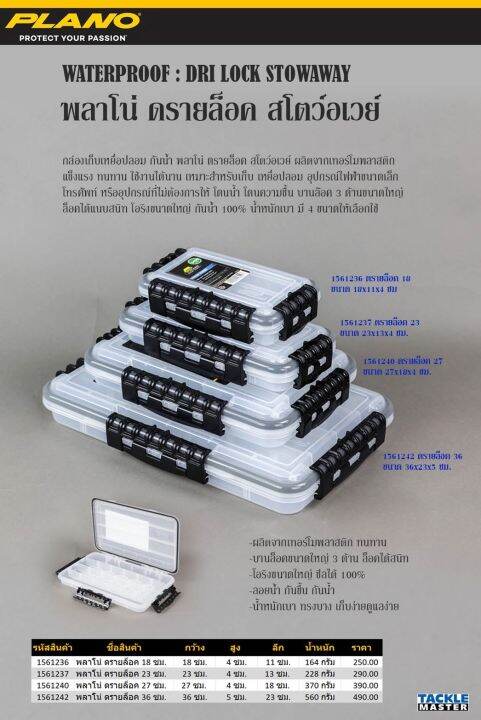 กล่องใส่อุปกรณ์ Plano Dri Lock Stowaway 4ขนาด | Lazada.co.th