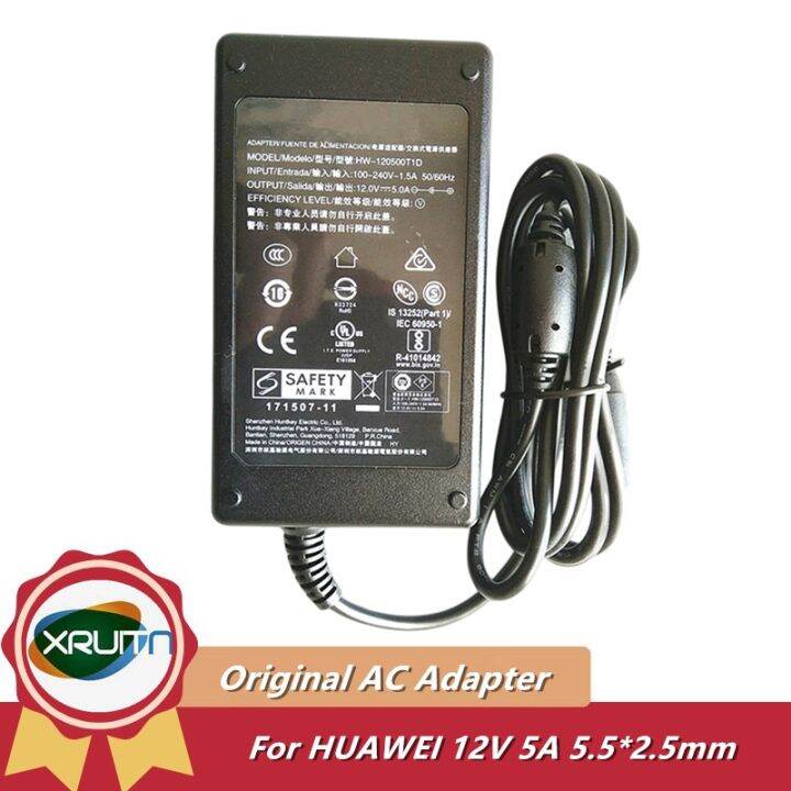 Genuine HW-120500T1D 60W AC Adapter Charger 12V 5A For Huawei CloudLink ...