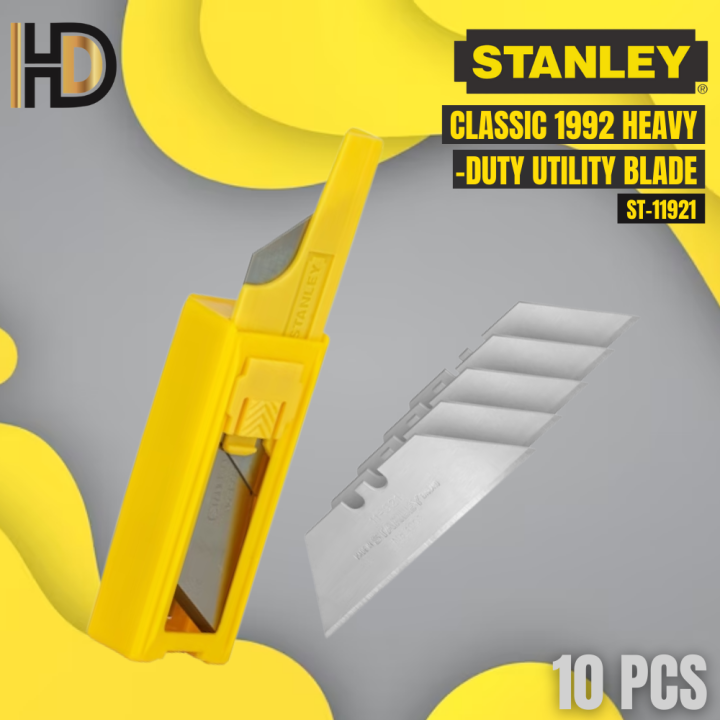 STANLEY 10 Pcs Original Classic 1992 Heavy Duty Utility Blade / STANLEY ...