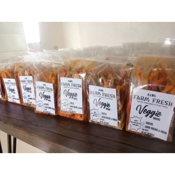 K M's FARM FRESH Squash Malunggay and Sugar beets Mixed Veggie snacks ...