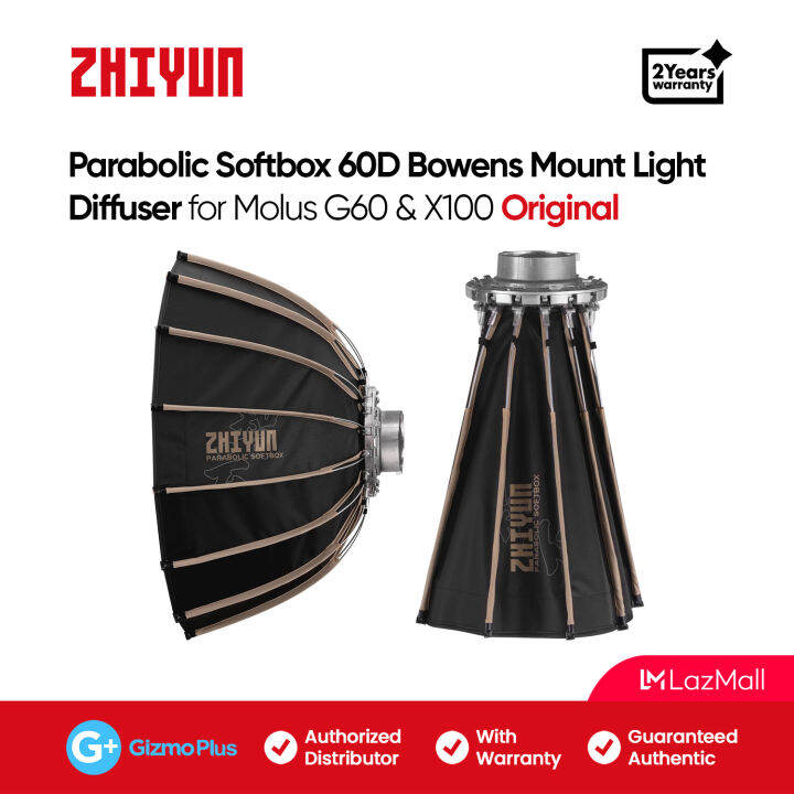 Zhiyun Parabolic Softbox 60D 90D Bowens Mount Light Diffuser for Molus ...