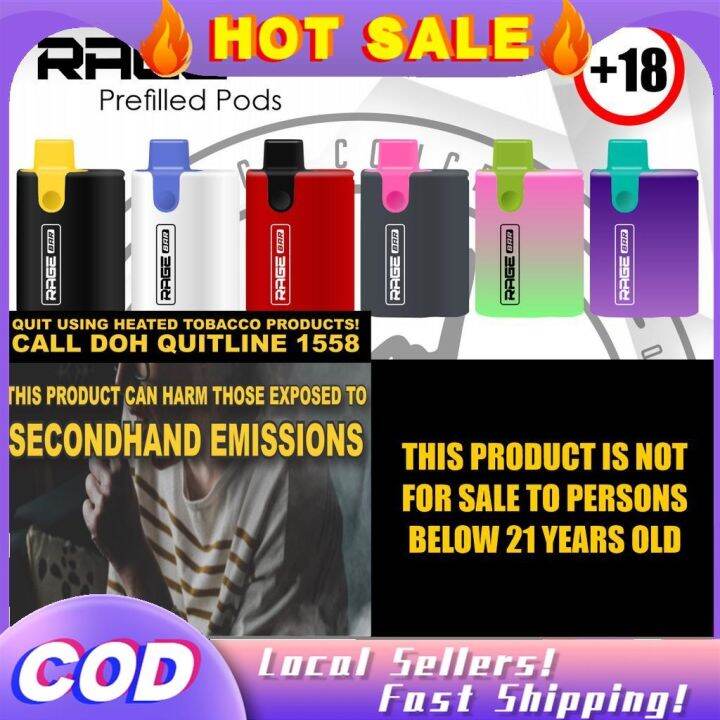 【COD/READY】 RAGE Bar Prefilled with Pods | Lazada PH