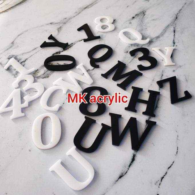 Huruf timbul akrilik ukuran 5cm,Huruf Dekorasi,Huruf timbul acrylic ...