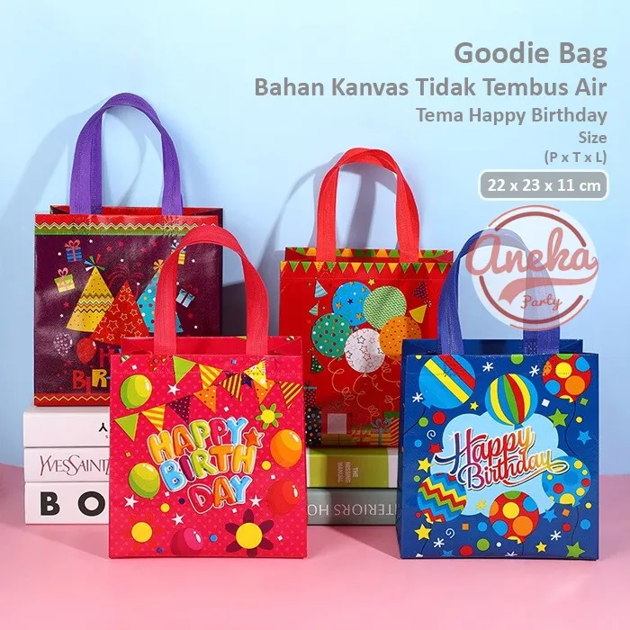 Tas Souvenir Ulang Tahun Happy Birthday / Goodie Bag Tas Ulang Tahun ...