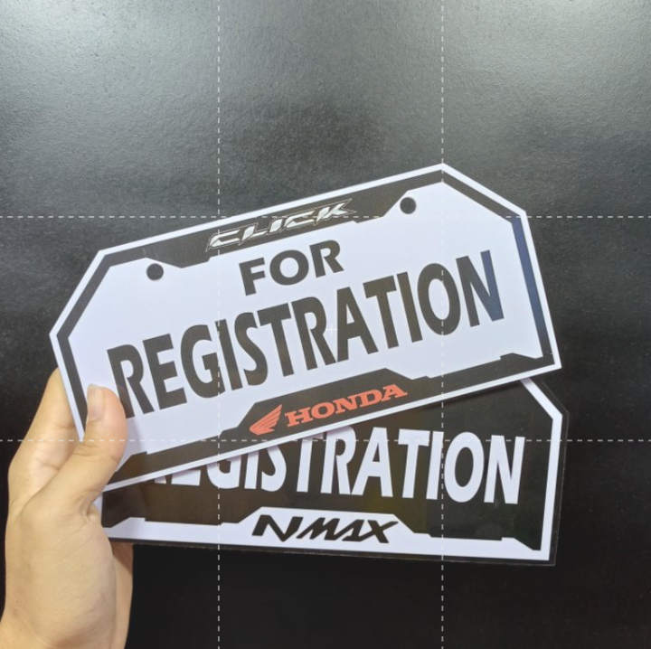 Temporary Motor Plate / Motorplate / For Registration / Plate number ...