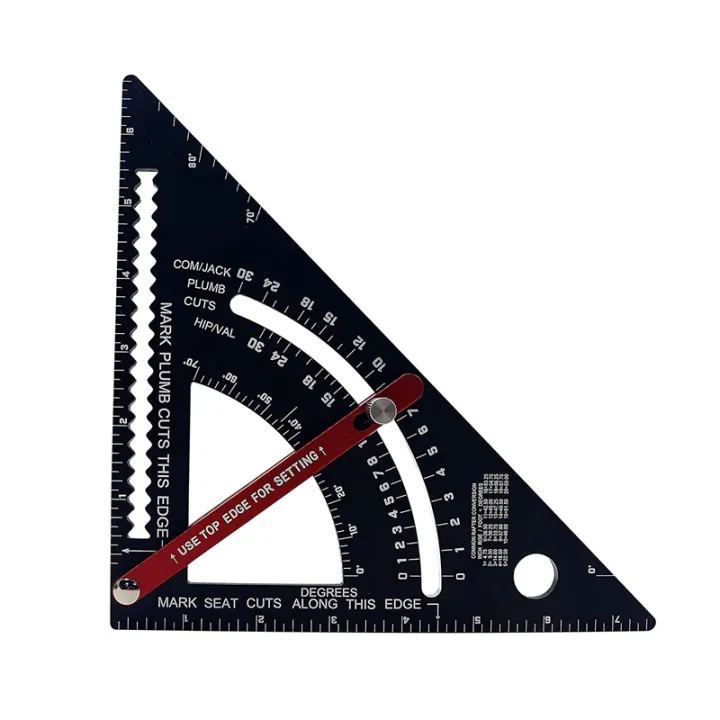 7 Inch Metric Triangle Ruler Aluminum Alloy Carpenters Square Ruler ...