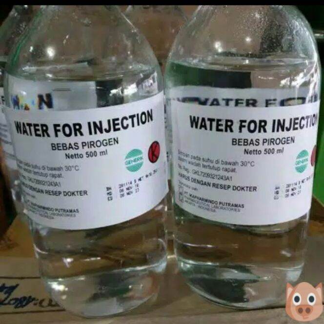 Air steril bebas pirogen (aquabidest/wfi) 500 mL | Lazada Indonesia