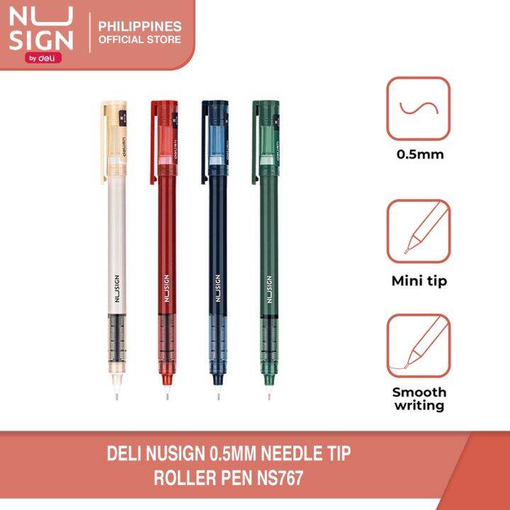NuSign NS767 0.5mm Needle Tip Roller Pen | Lazada PH