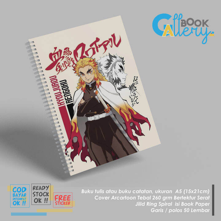 [SP] Buku Tulis / Buku Catatan / Note book Anime (Demon Slayer) Kimetsu ...