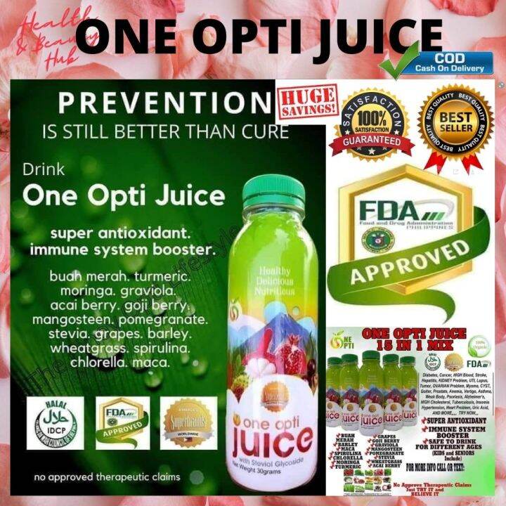[HEALTHYFY] ONE OPTI JUICE Herbal Drink 100% Authentic New Improved ...