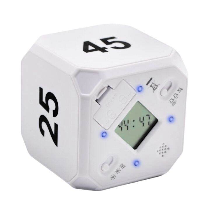 Cube Timer Kitchen Timer Gravity Sensor Flip Meditation Timer For Time