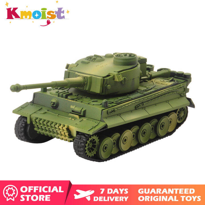 Kmoist 4D ประกอบถังรุ่น1:72ปริศนาอาคารบล็อกประกอบทหารยานพาหนะการศึกษาของเล่นของขวัญสำหรับเด็ก ...