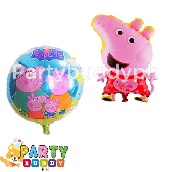 Peppa Pig Round 18 inch and Shape Foil 24 inch and 12 inch Balloon ...
