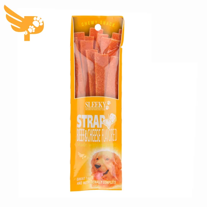 Sleeky Chewy Snack Strap 50g - Beef & Cheese Flavor - Dog Treats ...