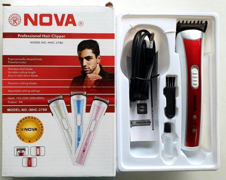 Nova _NHC-3780_trimmer / shaver / clipper GOOD QUALITY | Lazada