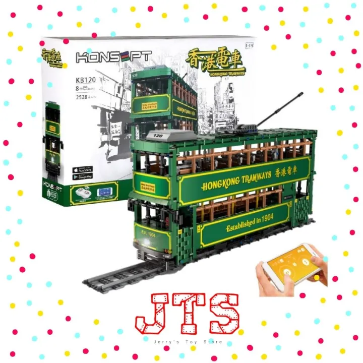 JTS MOULD KING Hong Kong Tramways 1:18 ( RC ) KB120 Train Tram Remote ...