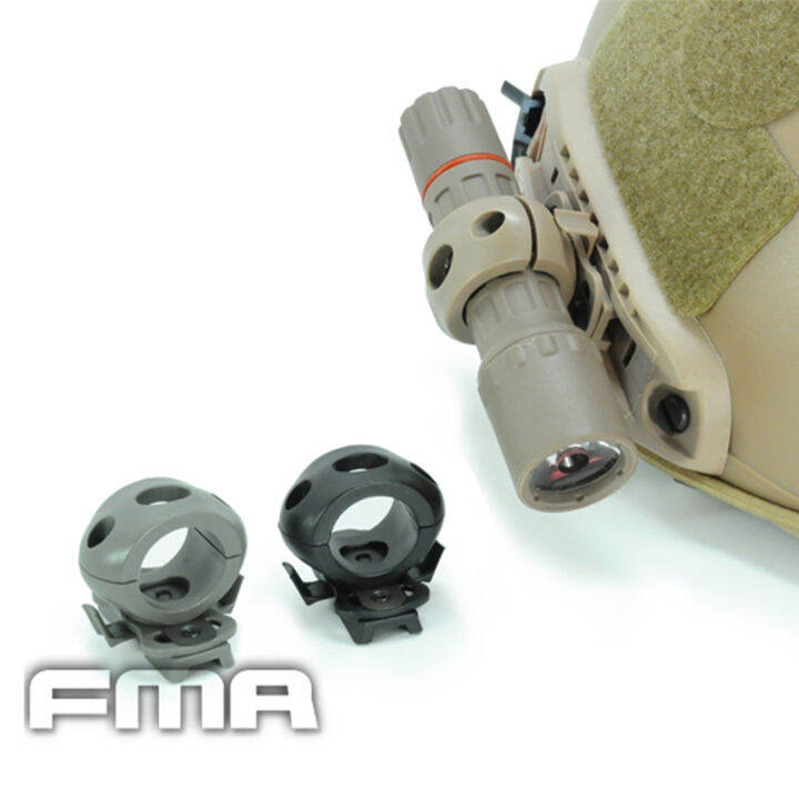 FMA Helmet Flashlight mount Single Clamp For 1" Flashlight FAST Helmet ...