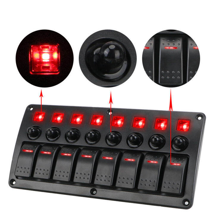 Overload Protection Circuit Breakers With Fuse 12/24V Rocker Switch ...