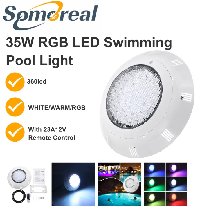 【35W】(360led) Swimming Pool Light With 23A-12V Remote Controller Outdoor LED Underwater Light ...