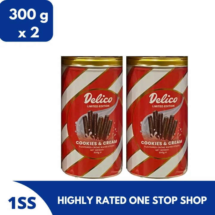 Delico Wafer Cookies & Cream, 300g set of 2 | Lazada PH