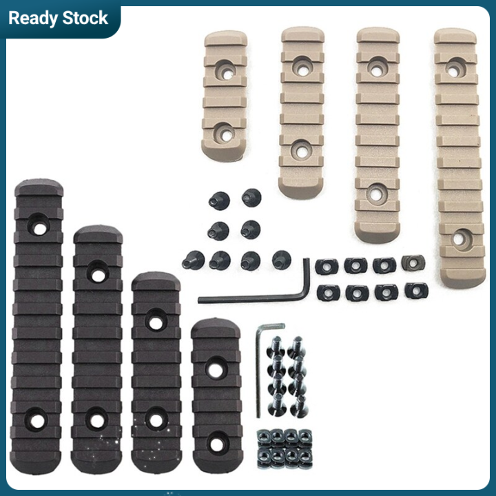 Nylon M-Lok Picatinny Rail Set Weaver Rail Section For Mlok Rail System ...