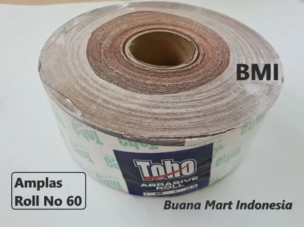 Amplas Roll TOHO No 60 | Amplas Meteran Grit 60 | Amplas Besi | Lazada Indonesia