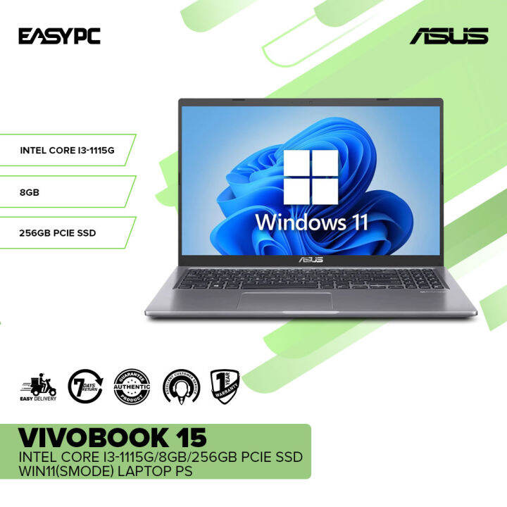 EasyPC | Asus VivoBook 15 Intel Core i3-1115G/8GB/256GB PCIe SSD/Win11 ...