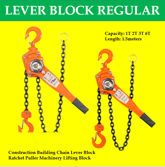 MAGO 1T 2T 3T 6T CHAIN BLOCK LEVER BLOCK RATCHET PULLER LEVER CHAIN ...