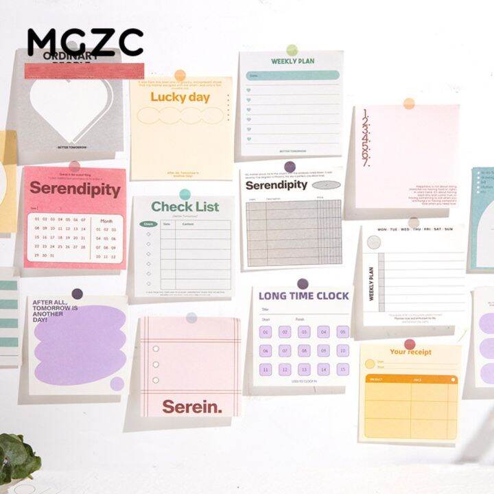Giấy Note - Set 60 Tờ Ghi Chú Check List Memo Pad Vuông MGZC Màu Cực ...