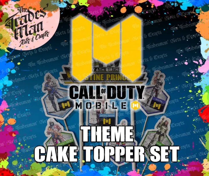 CALL OF DUTY: Mobile / CODM Theme Cake Topper Set - with FREE NAME ...
