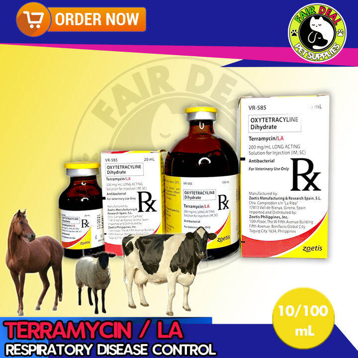 TERRAMYCIN LA ANTIBACTERIAL(20ml - 100ml) | Lazada PH