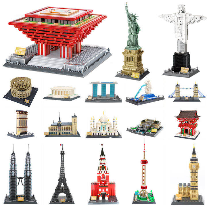 NEW Wange Architecture Colosseum Louvre Museum the Empire State ...