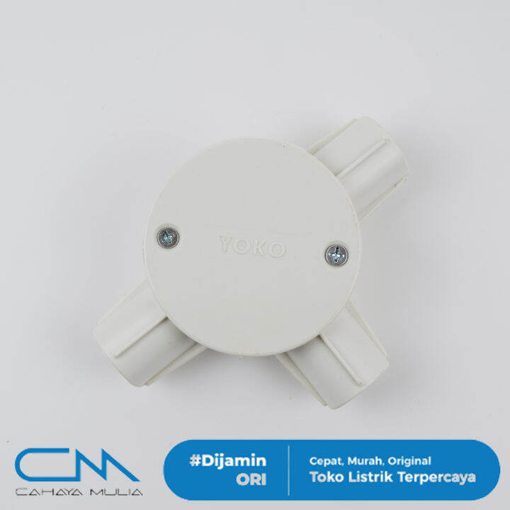 T DUS PUTIH 20mm Cabang 3 T Dus Tbox Rumah Sambungan Kabel Lampu Inbow ...