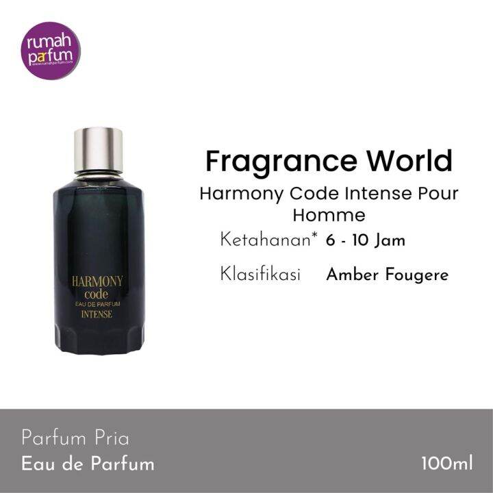 Parfum Fragrance World Harmony Code Intense Pour Homme 100 ML | Lazada Indonesia