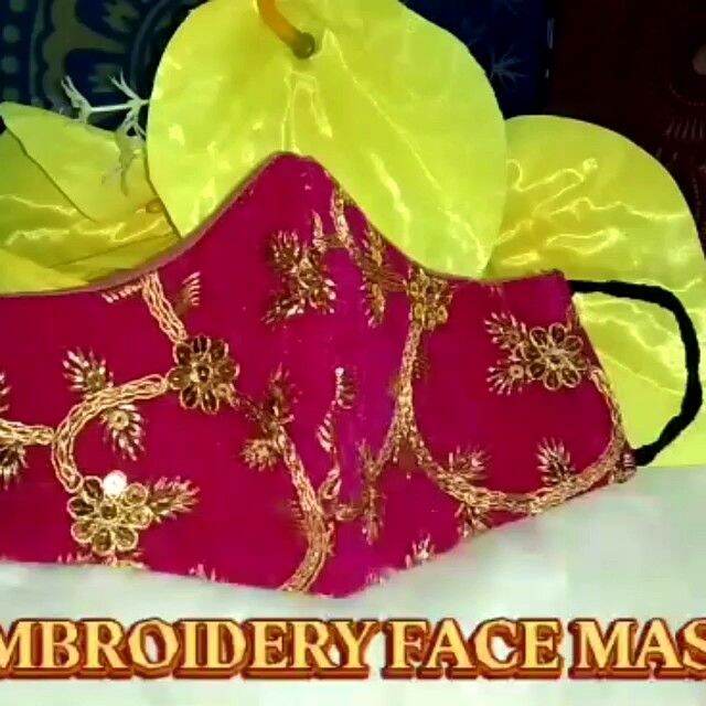 EMBROIDERY FACE MASK | Lazada