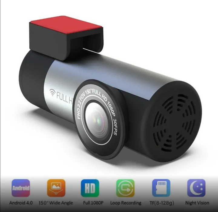 W10 Hidden Wifi 1080P DVR Car Driving Recorder Wide Angel Windshield ...