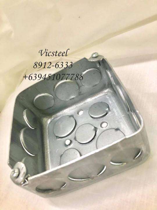 Square Box with Cover Metal #16 #18 4x4 Deep Type | Lazada PH