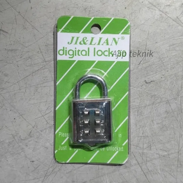 Gembok nomor 6 digit gembok password nomer 6 angka | Lazada Indonesia