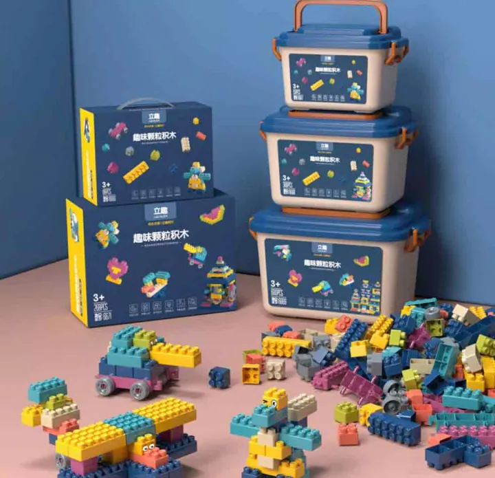 Building Blocks 512 pcs Children's toy Fun particle building blocks DIY ...