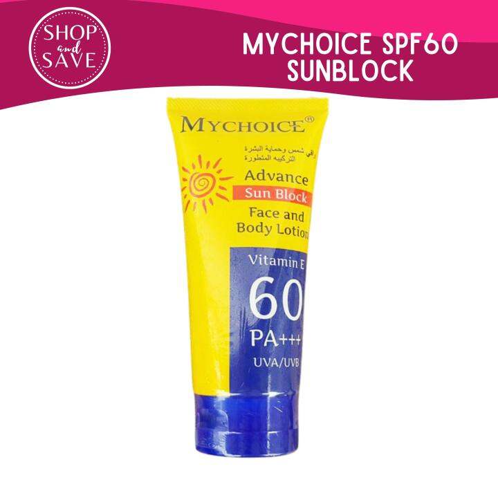 MyChoice Face and Body Sunblock SPF60+++ | Lazada PH